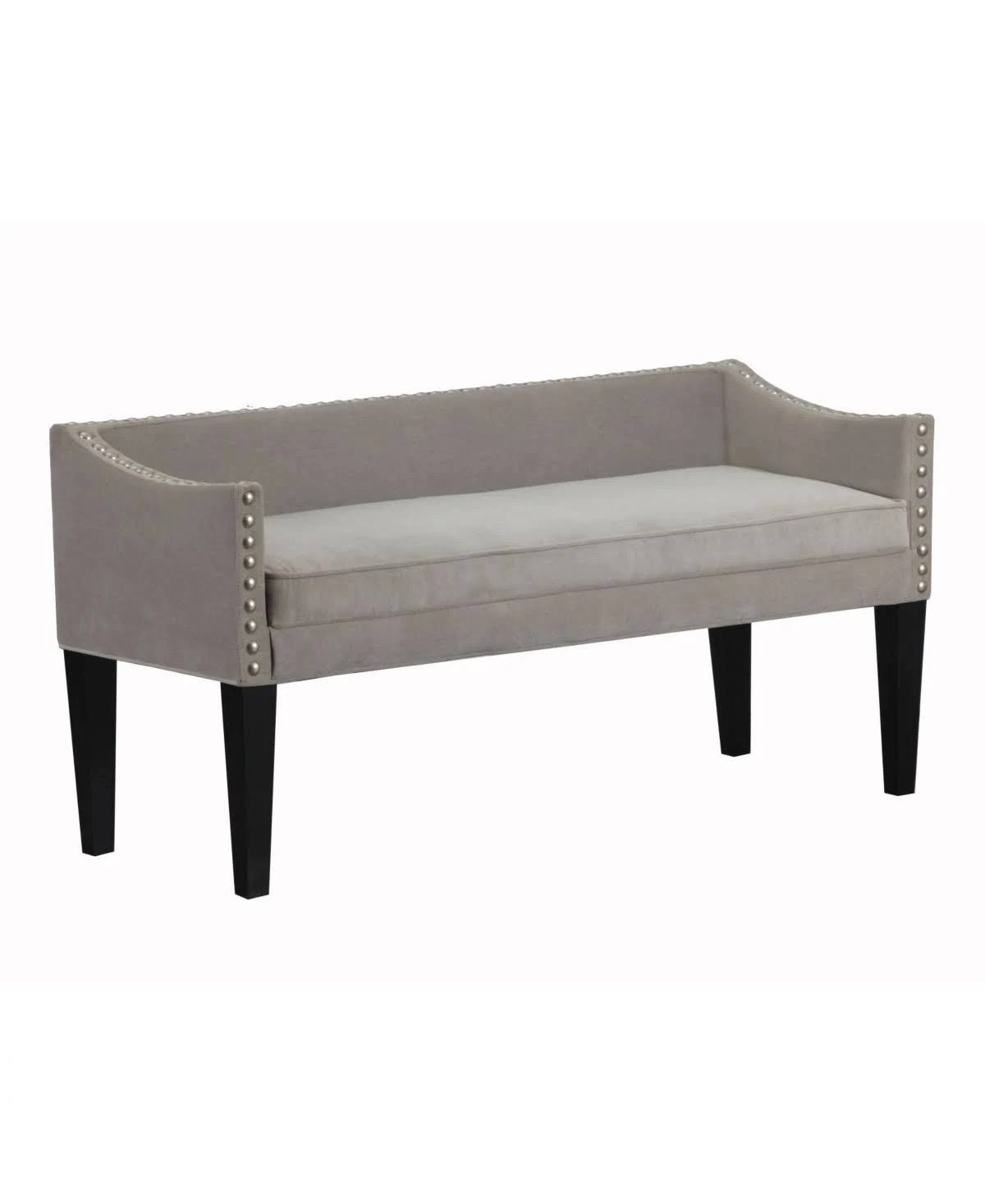 Leffler Home Whitney Upholstered Settee in Grey - Akzjwt